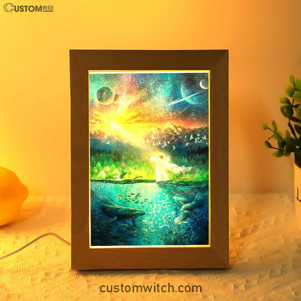Symphony Of Praise Jesus Frame Lamp Prints - Jesus Christ Frame Lamp A – Customwitch