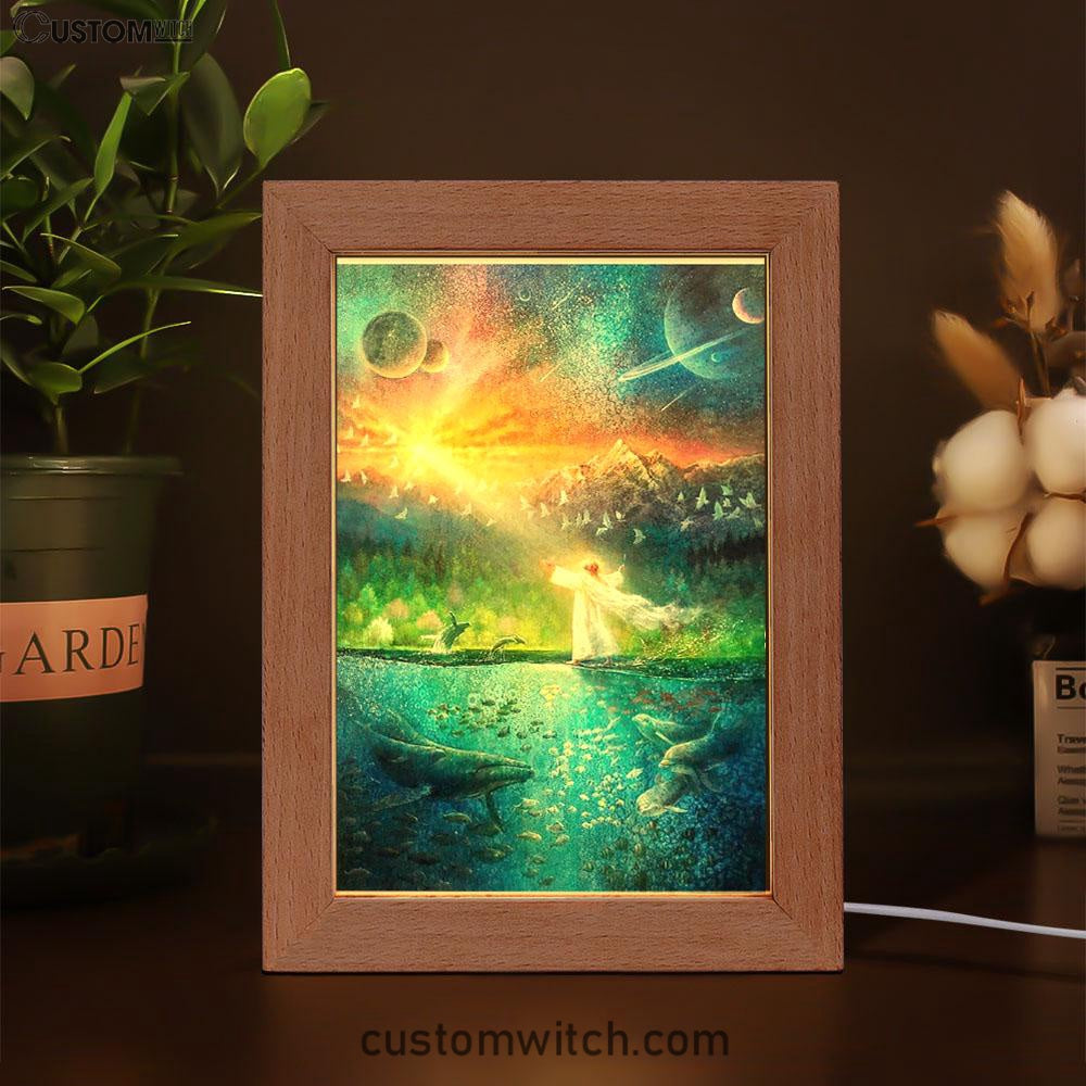 Symphony Of Praise Jesus Frame Lamp Prints - Jesus Christ Frame Lamp A ...
