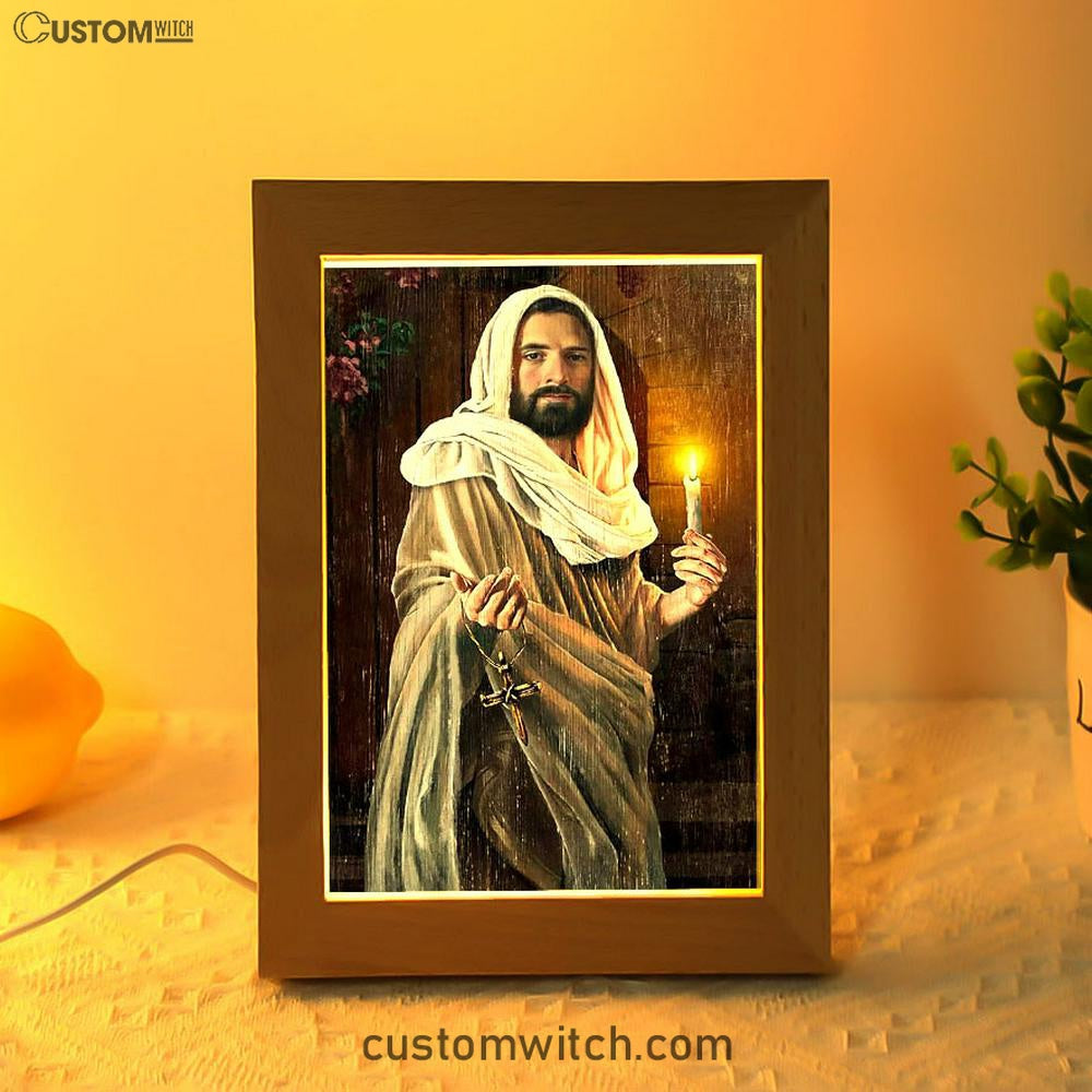Take My Hand Jesus Christ The Redeemer Jesus Calls Frame Lamp Prints - – Customwitch