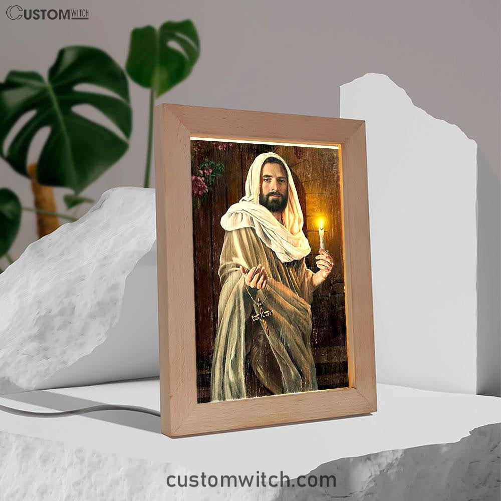 Take My Hand Jesus Christ The Redeemer Jesus Calls Frame Lamp Prints - – Customwitch
