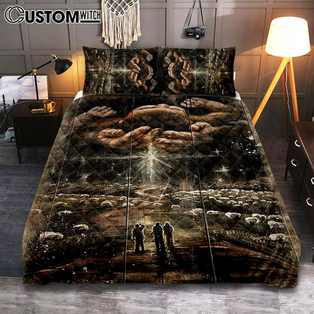 The Day He Was Born Jesus Quilt Bedding Set Art - Christian Art - Bibl ...