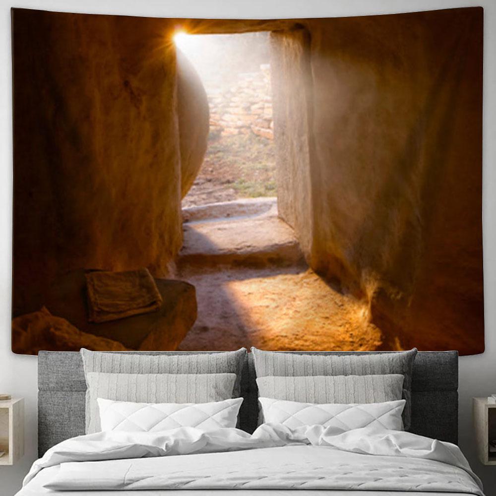 The Empty Tomb Picture Tapestry Art - Christian Wall Art Decor - Easte ...