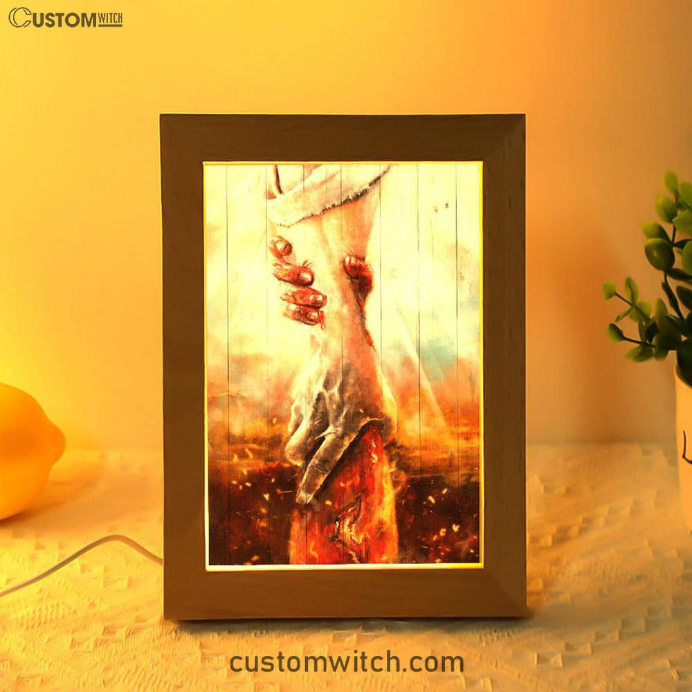 The Hand Of God Jesus Frame Lamp Prints - Jesus Christ Frame Lamp Art – Customwitch