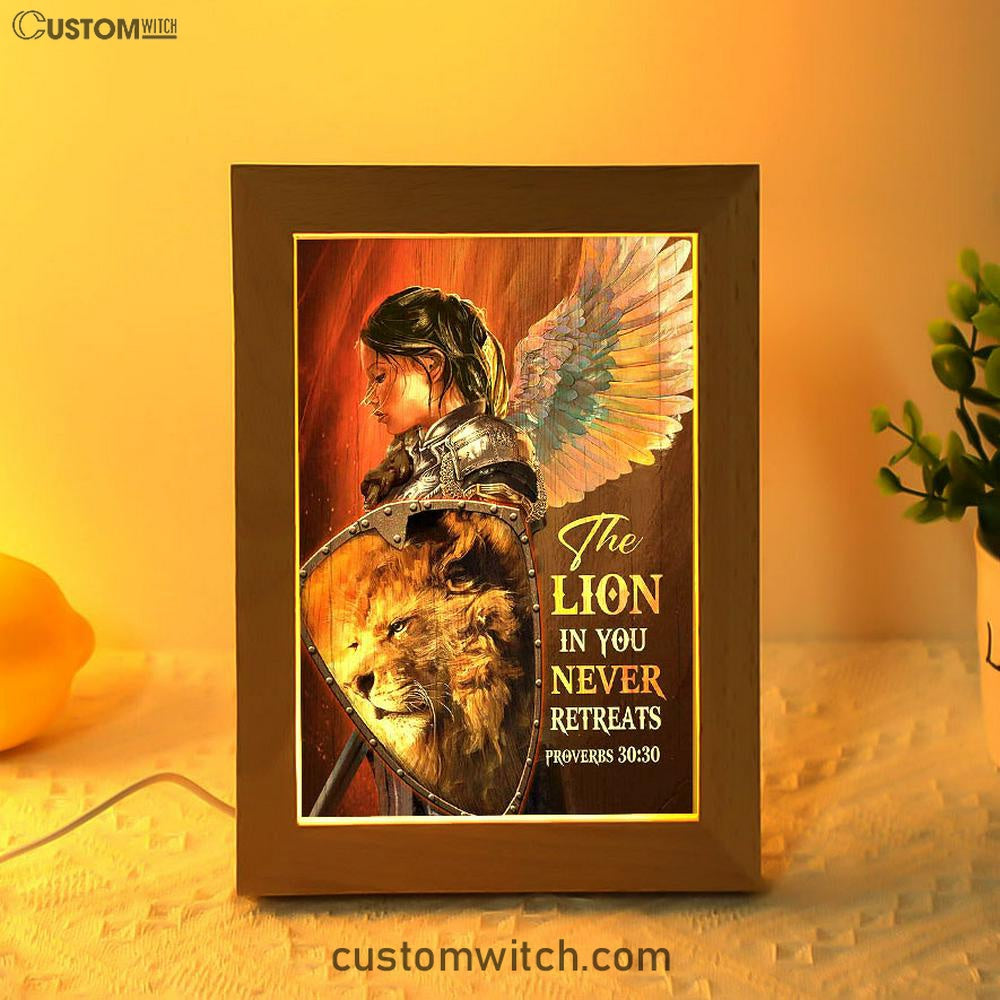 The Lion In You Never Retreats - Woman Warrior Lion Of Judah Frame Lam ...