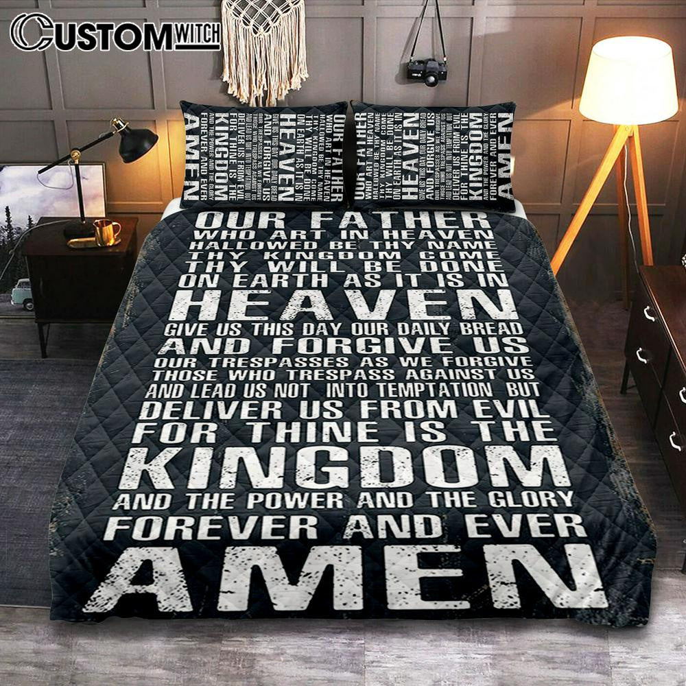 The Lords Prayer Bedroom - Our Father Who Art In Heaven - Christian Qu ...