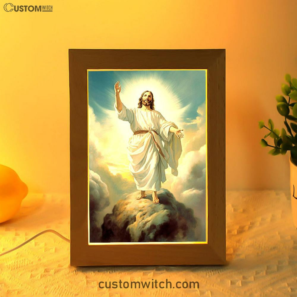 The Picture Of Jesus Creation Frame Lamp Prints - Jesus Frame Lamp Art – Customwitch