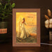 Walk By Faith Not By Sight Frame Lamp - Beautiful Girl Walking With Je – Customwitch