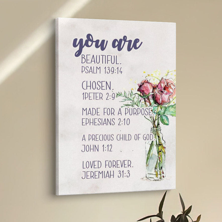 You Are Who God Says You Are Bible Verse Wall Decor Art - Bible Verse ...